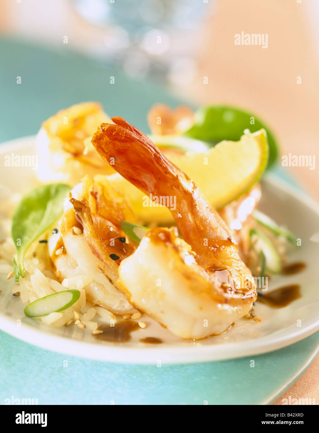 Mediterranean prawn salad Stock Photo - Alamy