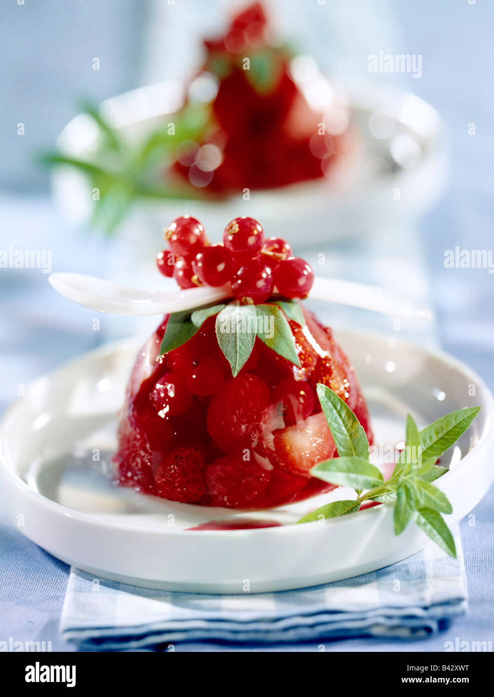 Summer fruit jelly Stock Photo - Alamy