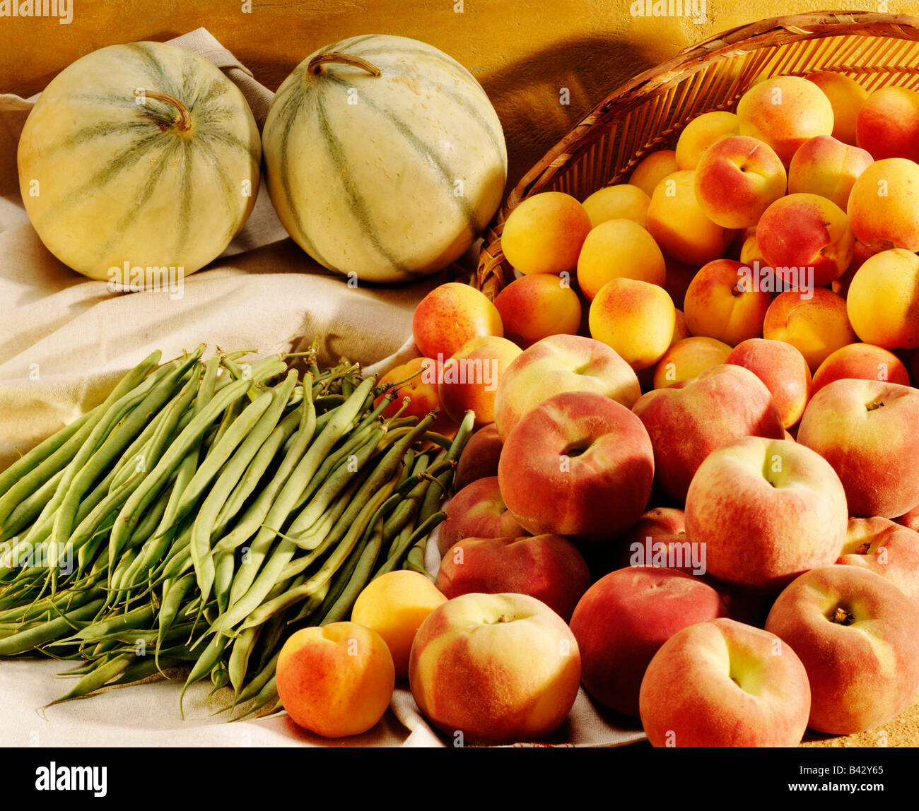 Selection of fruits and vegetables Stock Photo - Alamy