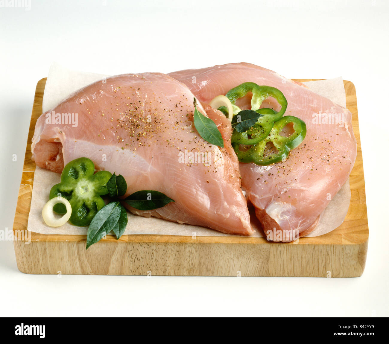 Raw turkey fillets Stock Photo - Alamy