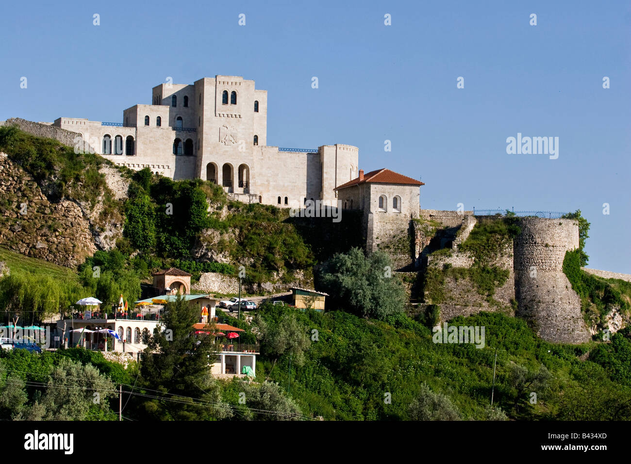 The castle of Kruja, Albania Stock Photo - Alamy