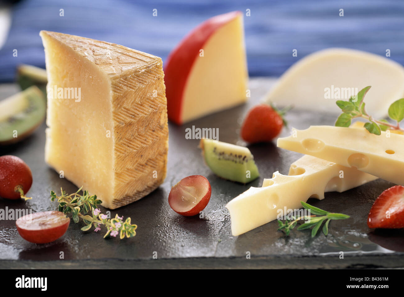 Selection of cheeses Stock Photo - Alamy