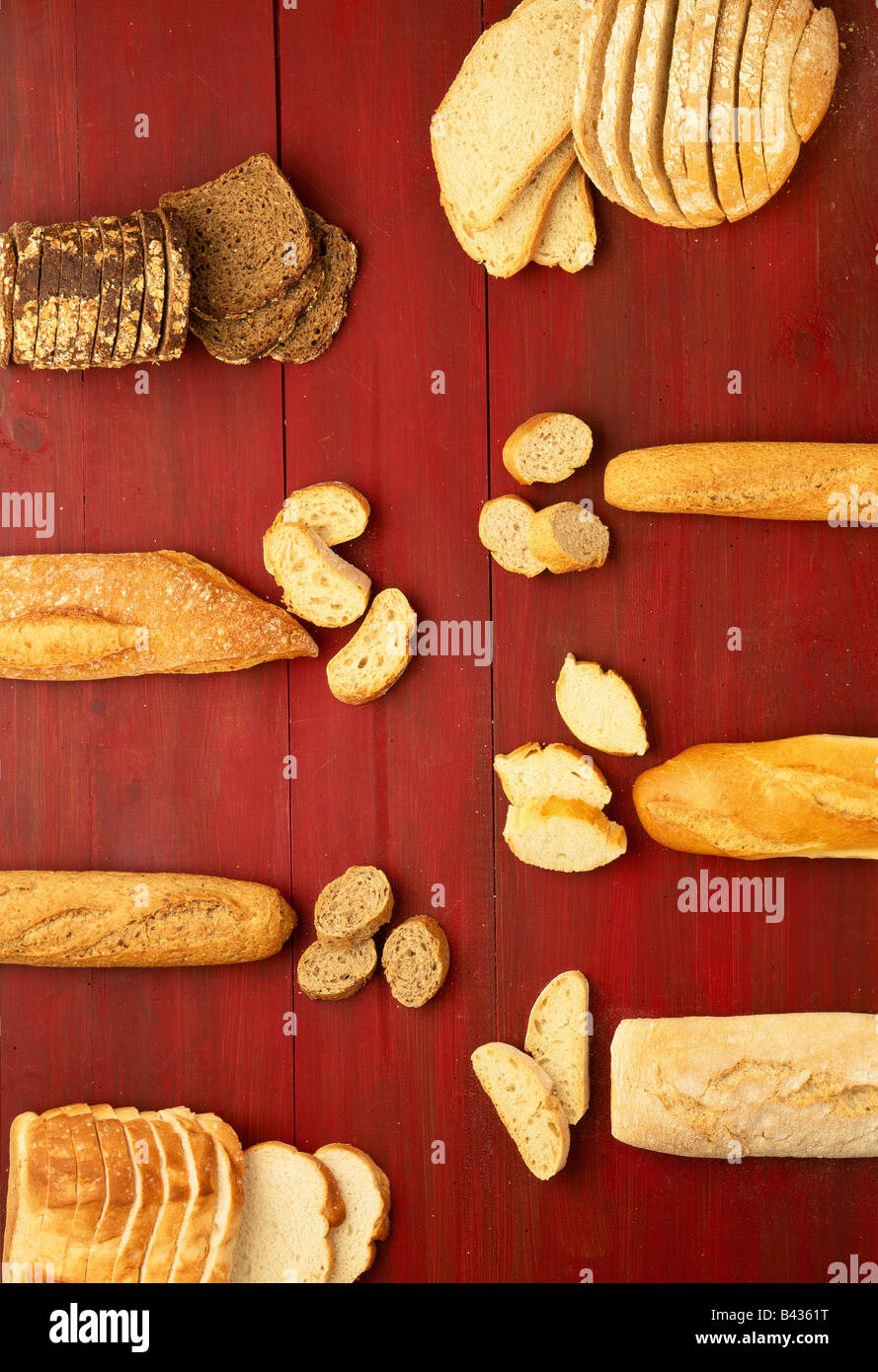 Selection of breads Stock Photo - Alamy