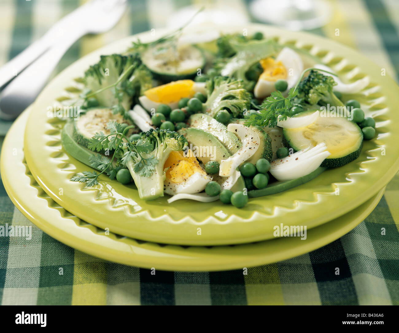 totally green salad Stock Photo - Alamy