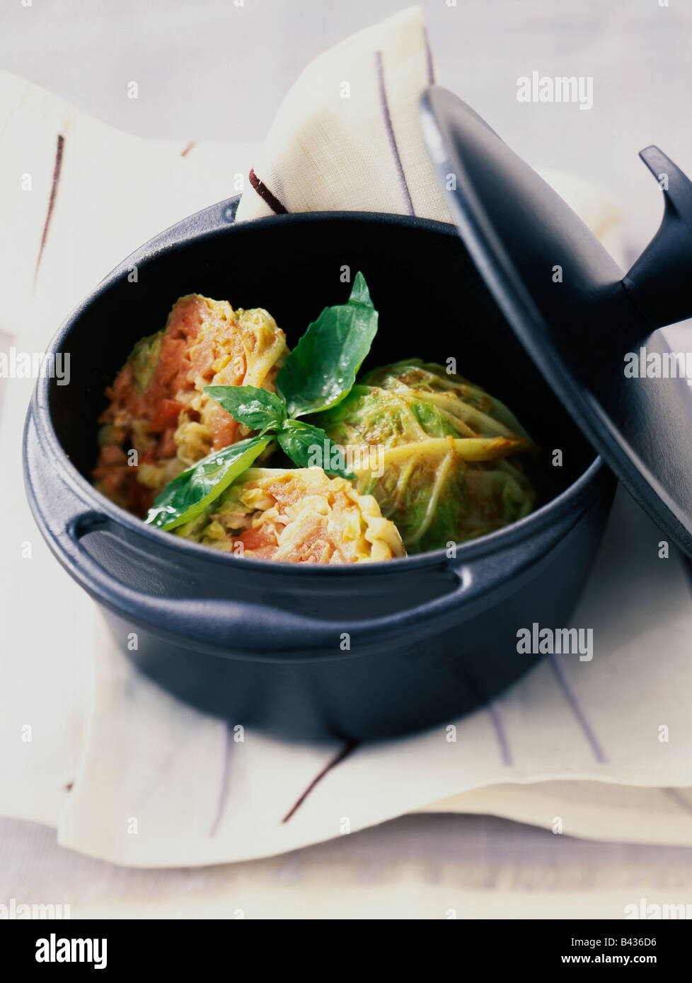 Cabbage stuffed with salmon Stock Photo - Alamy