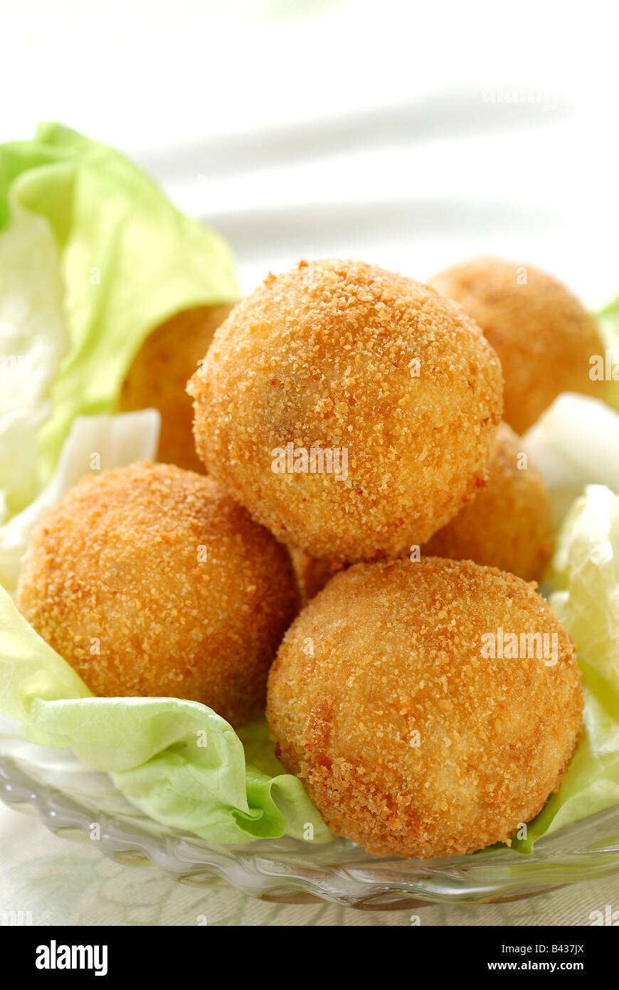Breaded fish balls Stock Photo - Alamy