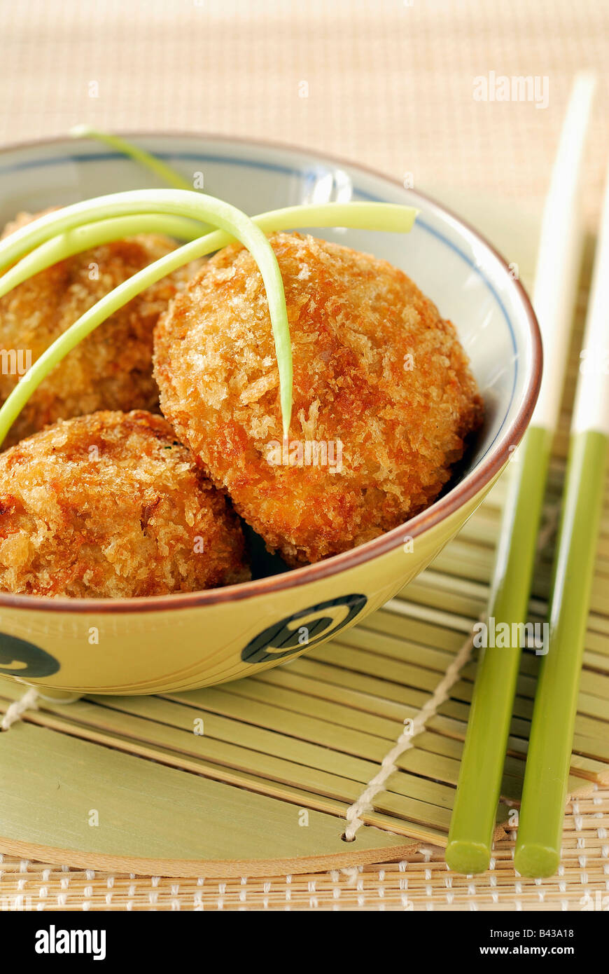 Japanese rice Croquettes Stock Photo - Alamy