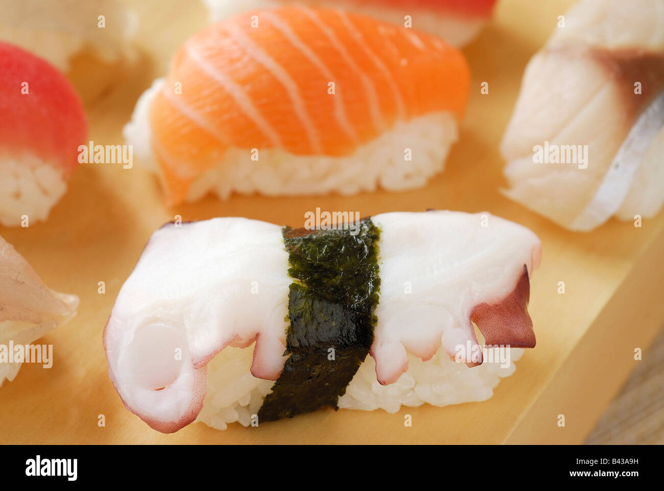 Tako octopus Sushi Stock Photo - Alamy