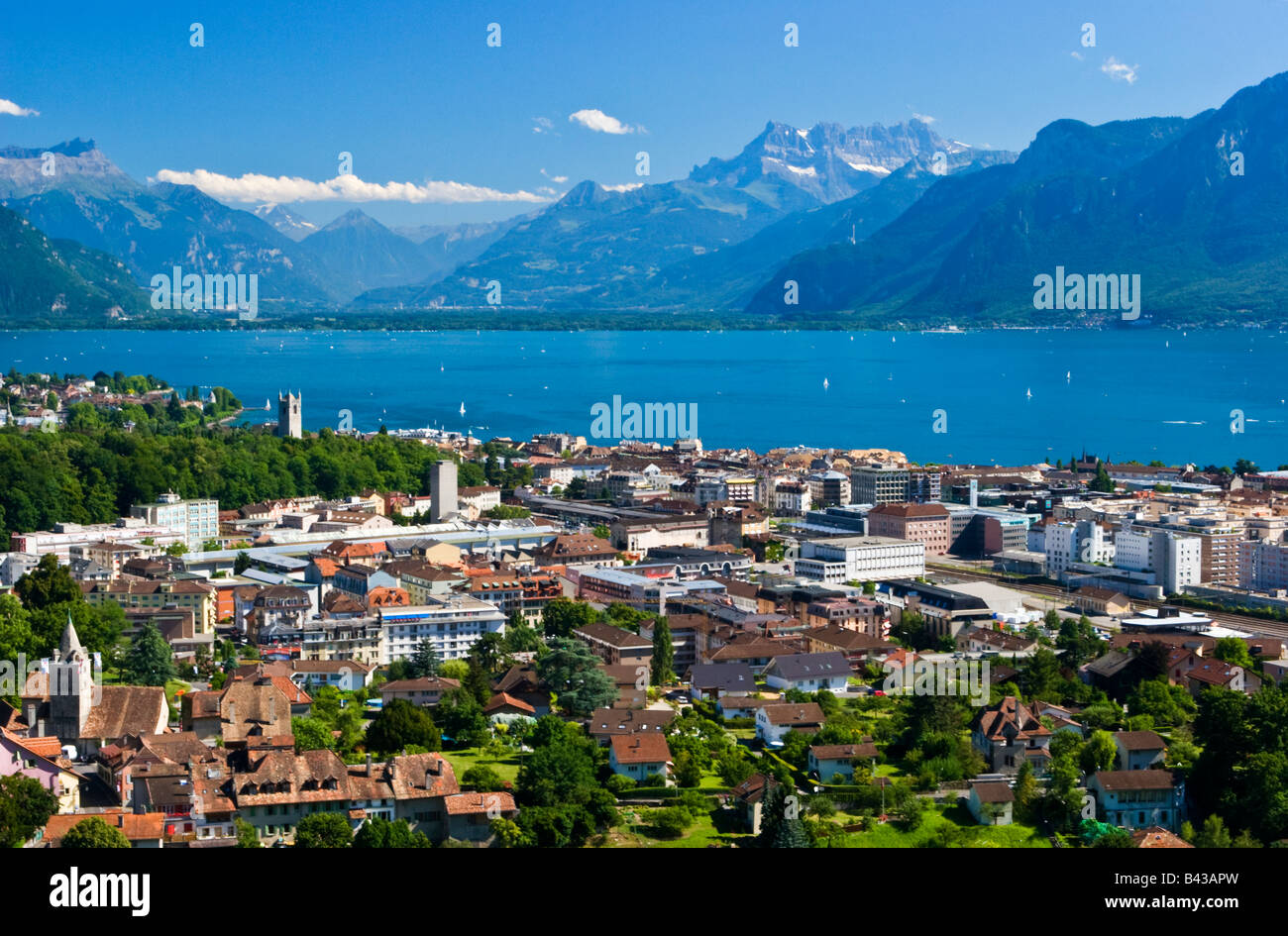 The City of Vevey, Switzerland Stock Photo - Alamy