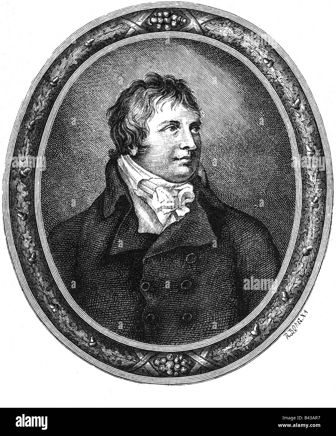 Dussek, Jan Ladislav, 12.2.1760 - 20.3.1812, Czech composer, copper ...