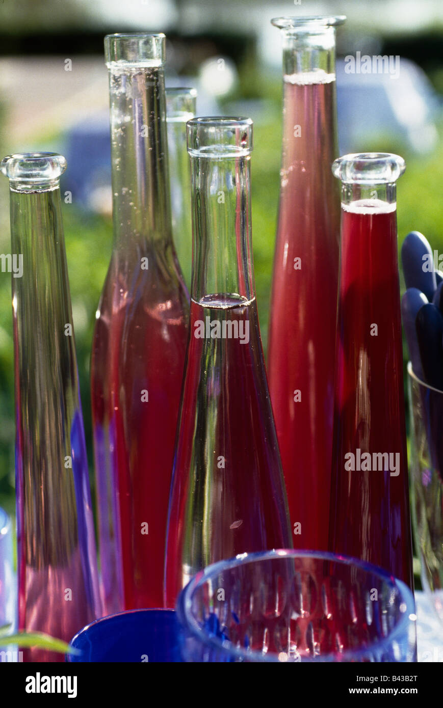 bottles of rosé wine Stock Photo - Alamy
