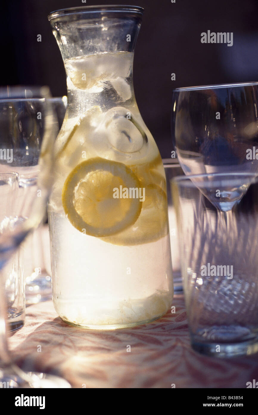 iced lemon drink Stock Photo - Alamy