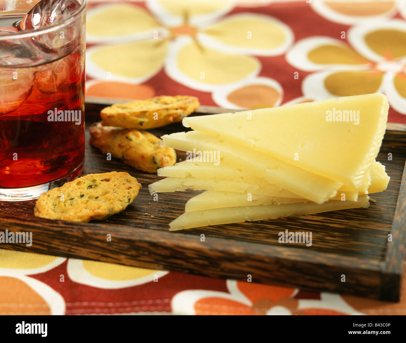 Manchego ewe's cheese Stock Photo - Alamy