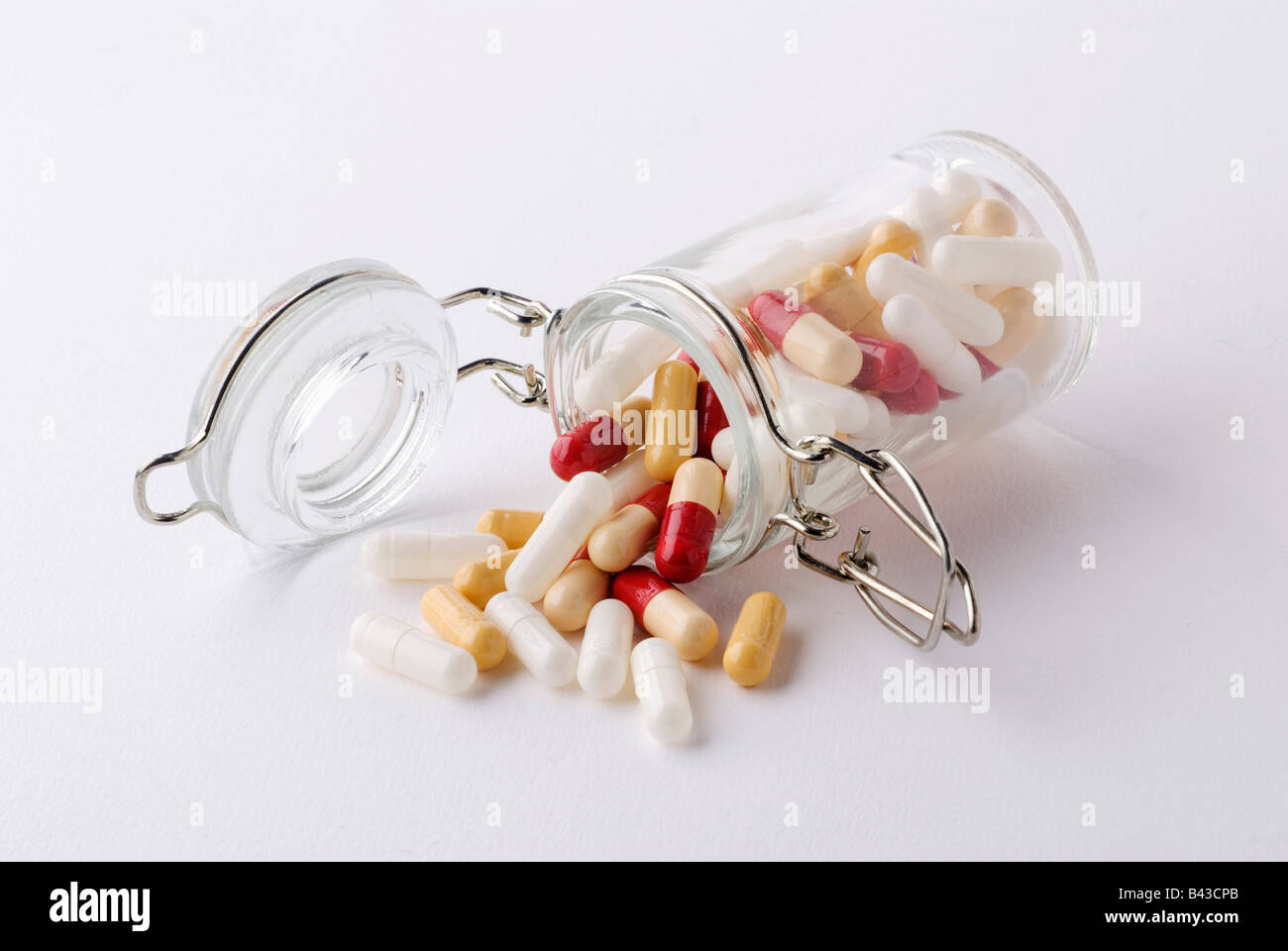 jar of medecine capsules Stock Photo - Alamy