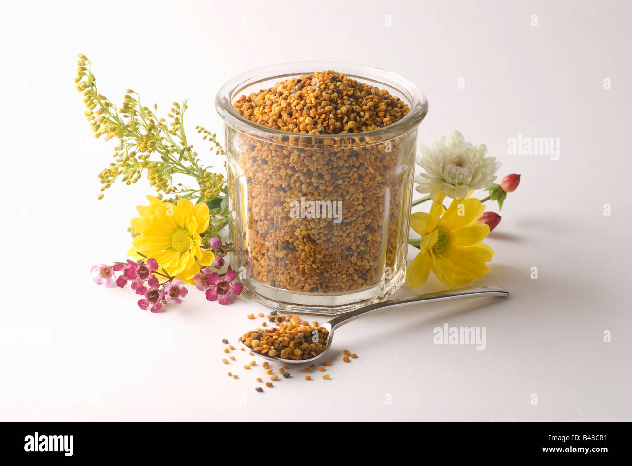 jar of flower pollen Stock Photo - Alamy