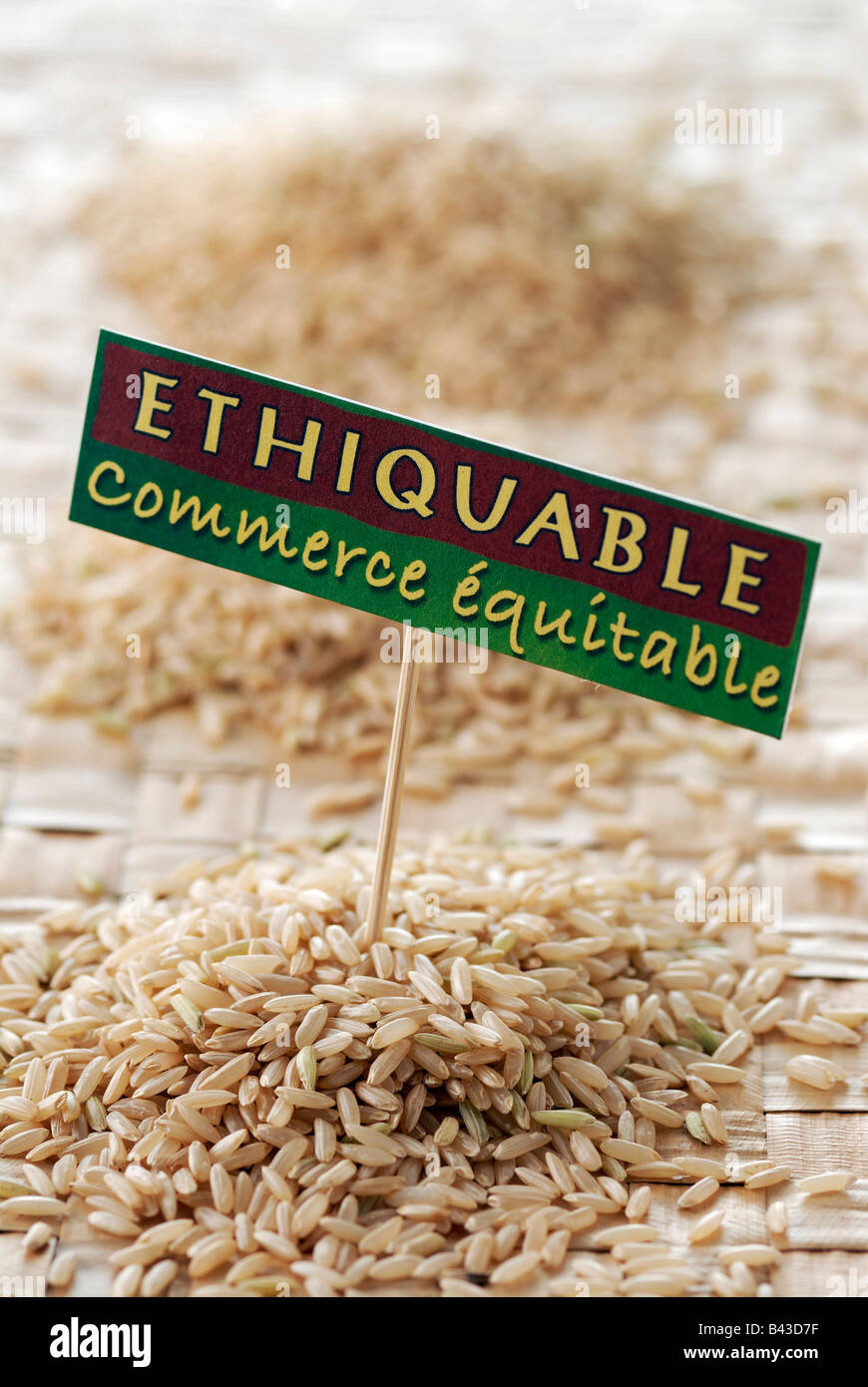 Fair trade rice Stock Photo - Alamy