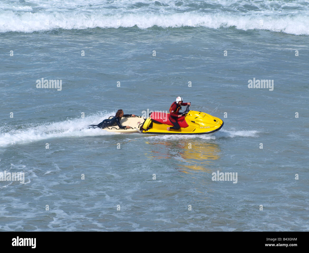 Lifeguards on a jet ski hi-res stock photography and images - Alamy