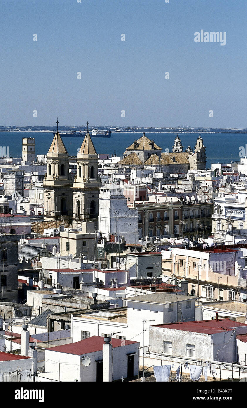 geography / travel, Spain, Cadiz, city views, cityscape view of the ...