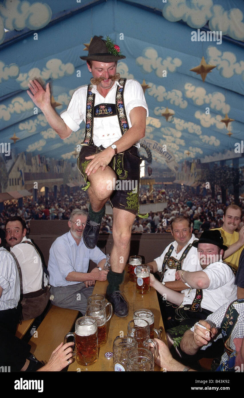 geography / travel, Germany, Bavaria, Munich, Oktoberfest, beer tent ...