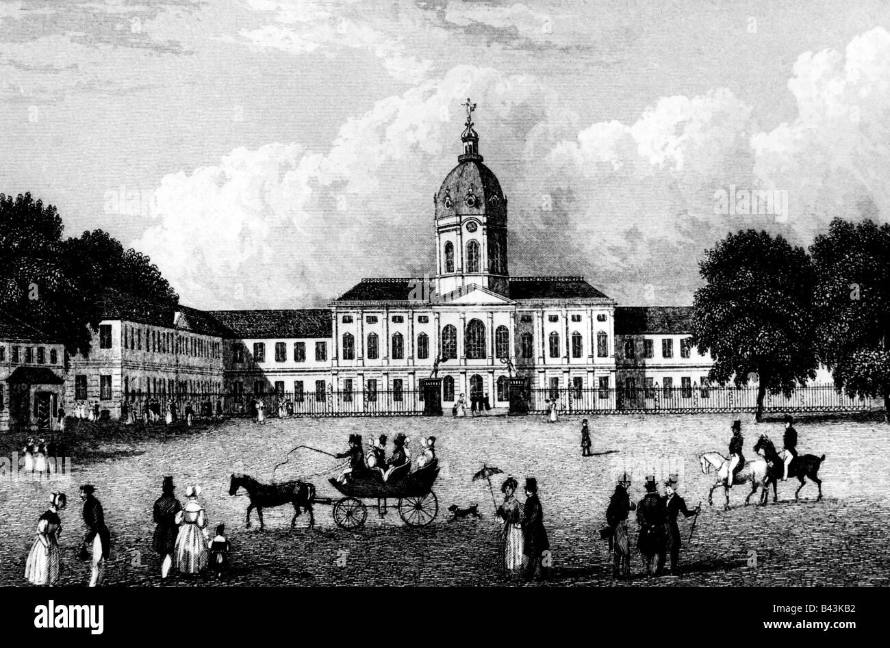 geography / travel, Germany, Berlin, Charlottenburg Palace, exterior ...