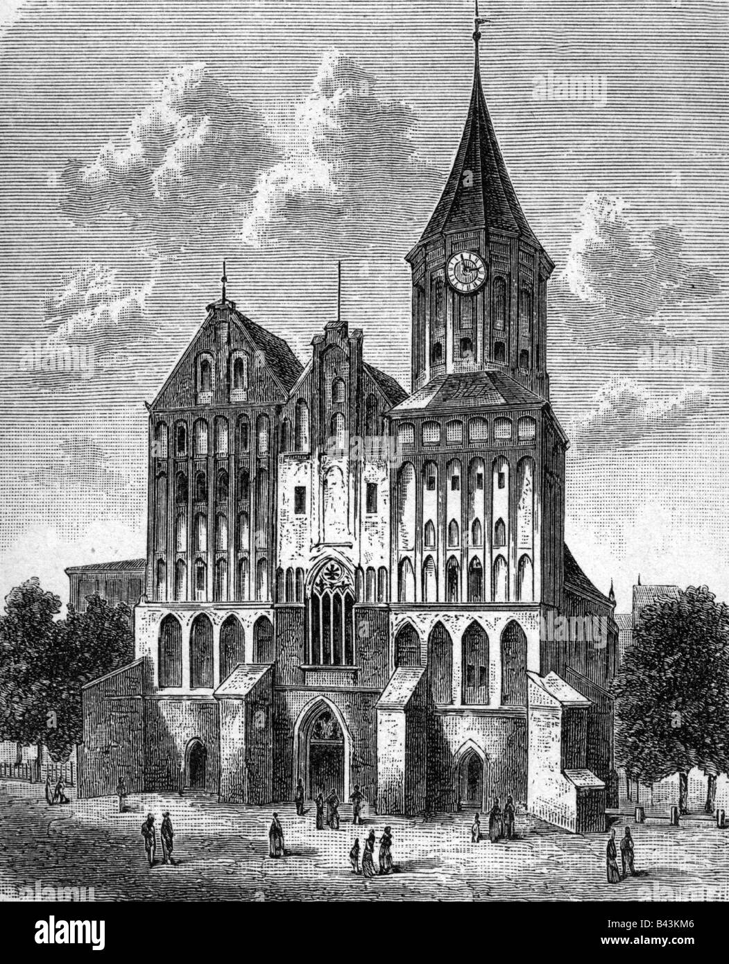Königsberg cathedral in kaliningrad Black and White Stock Photos ...