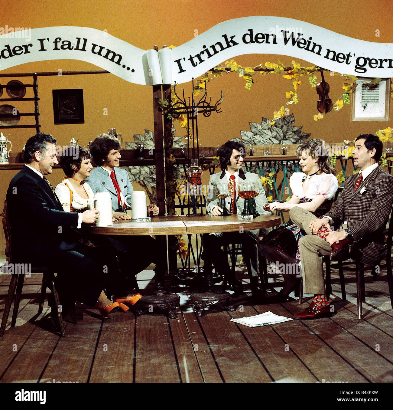 Marianne mendt and walter giller in broadcast hi-res stock photography ...