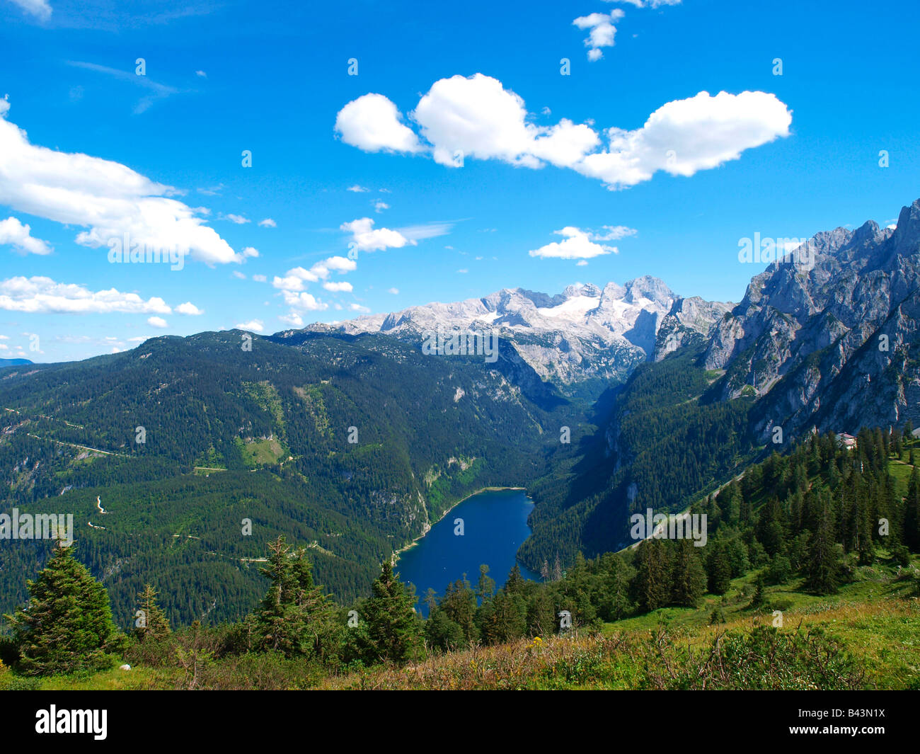 lake Gosausee, mountain Dachstein, Austria Stock Photo - Alamy