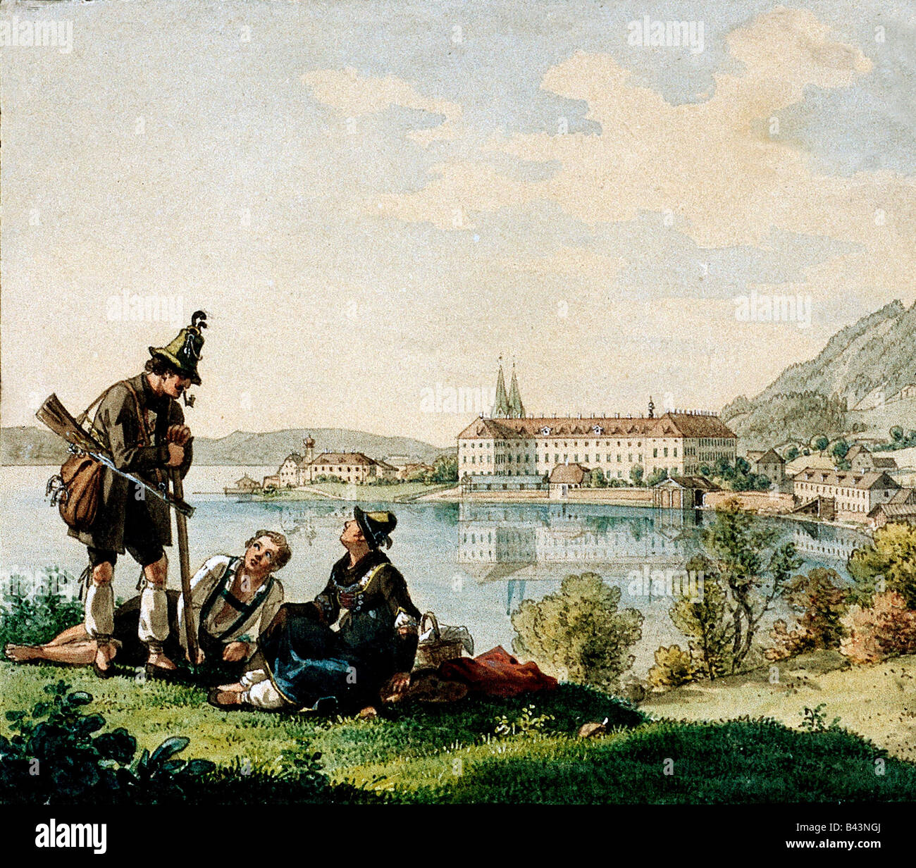 geography / travel, Germany, Bavaria, lakes, Tegernsee with local ...