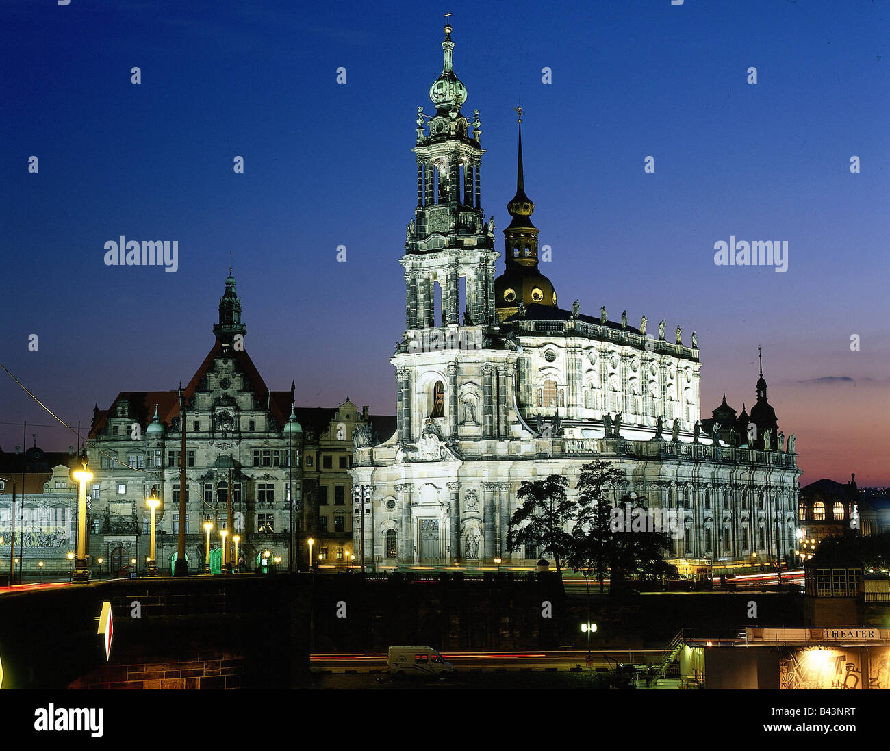 geography / travel, Germany, Saxony, Dresden, churches, court church ...