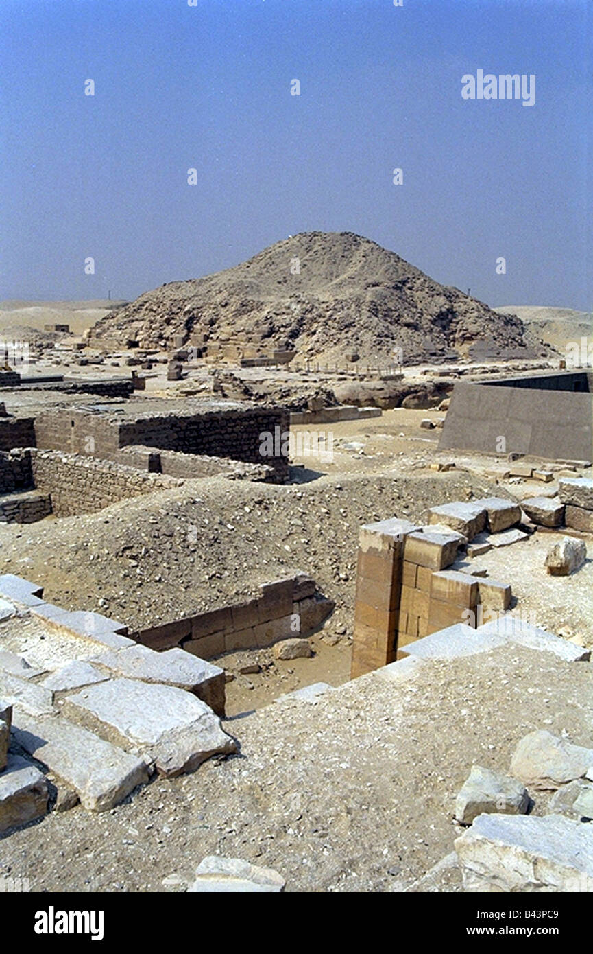 geography / travel, Egypt, Saqqara, pyramid of King Userkaf, 5th ...
