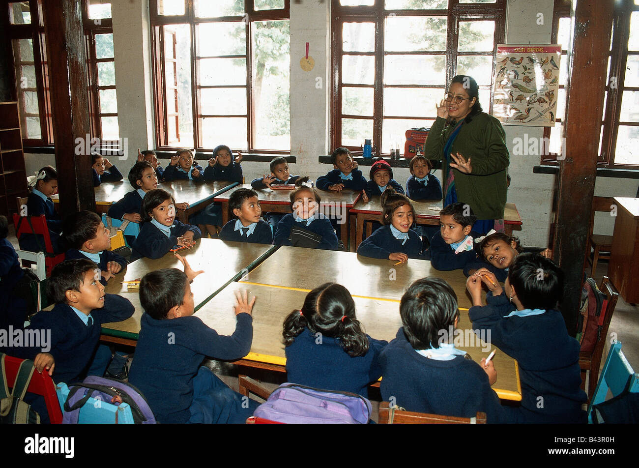 geography / travel, Nepal, people, children in a SOS children's village ...