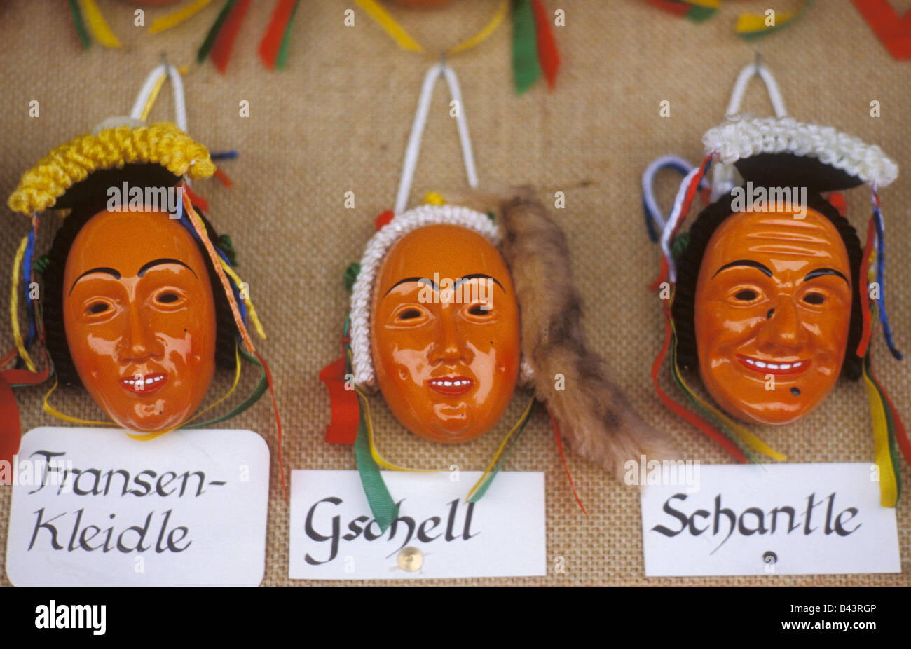 Traditional Masks at the Carnival in Rottweil Black Forest Baden ...