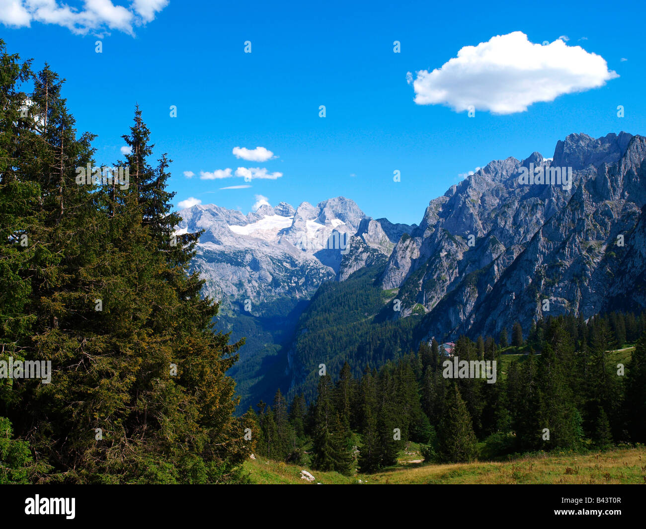 lake Gosausee, mountain Dachstein, Austria Stock Photo - Alamy