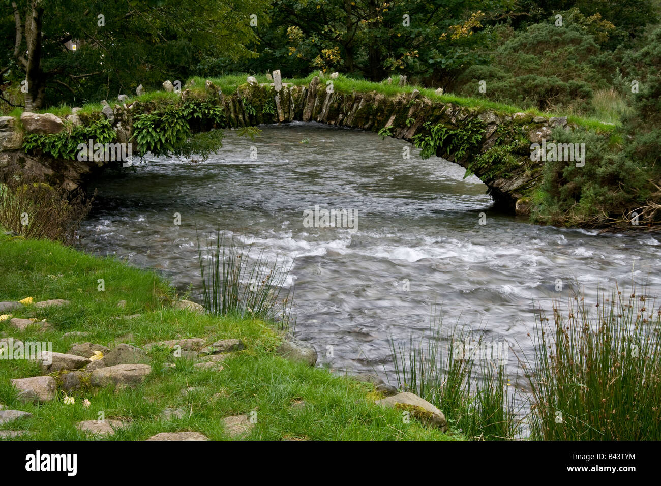 Stone Bridge across Mosedale Beck, Wasdale Head, Lake District National ...