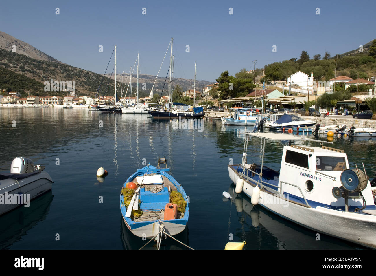 Agia Efimia Kefalonia Stock Photo - Alamy