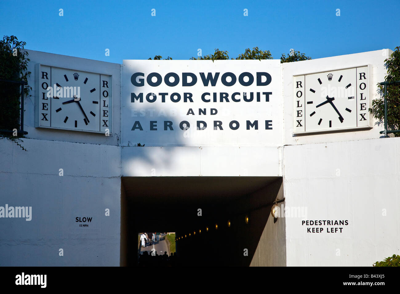 Goodwood motor circuit tunnel under the motor racing circuit. west ...