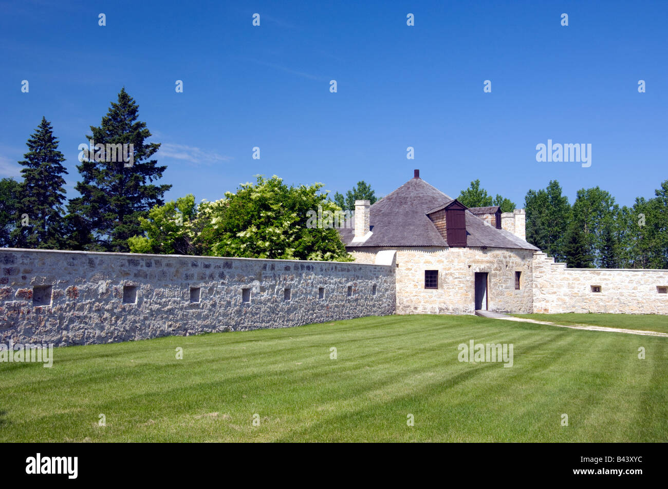 Lower Fort Garry National historic park near Lockport Manitoba Canada ...