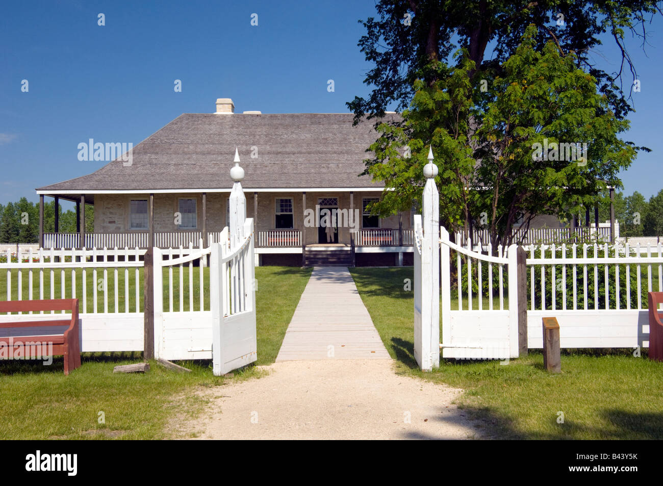 Lower Fort Garry National historic park near Lockport Manitoba Canada ...