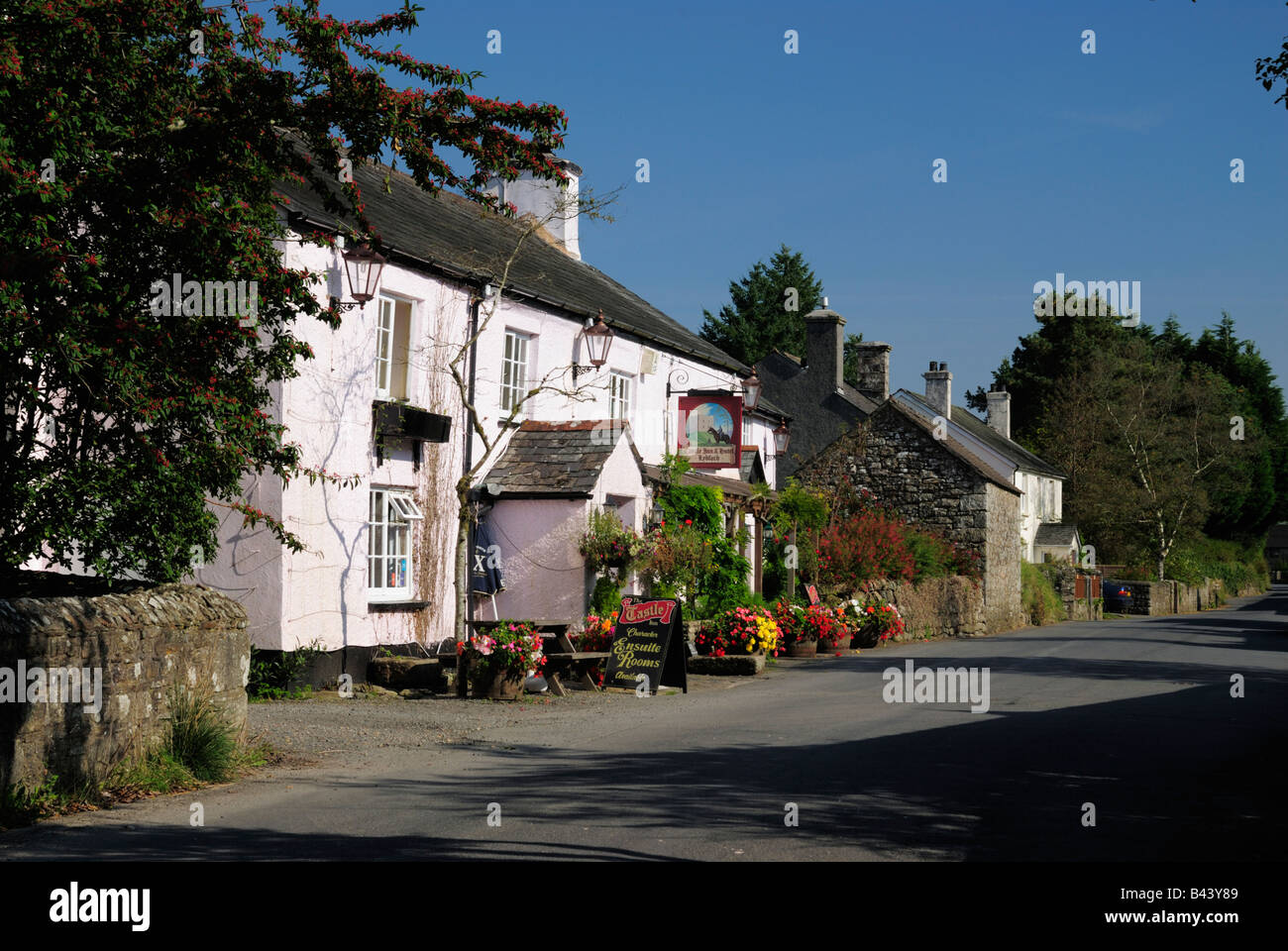 The Castle Inn, Lydford, Devon, UK Stock Photo - Alamy
