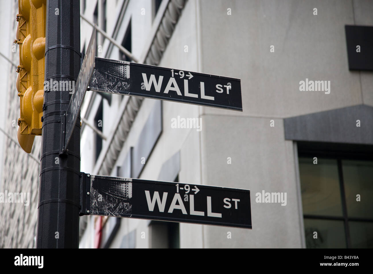 Wall st sign, NYC USA Stock Photo - Alamy