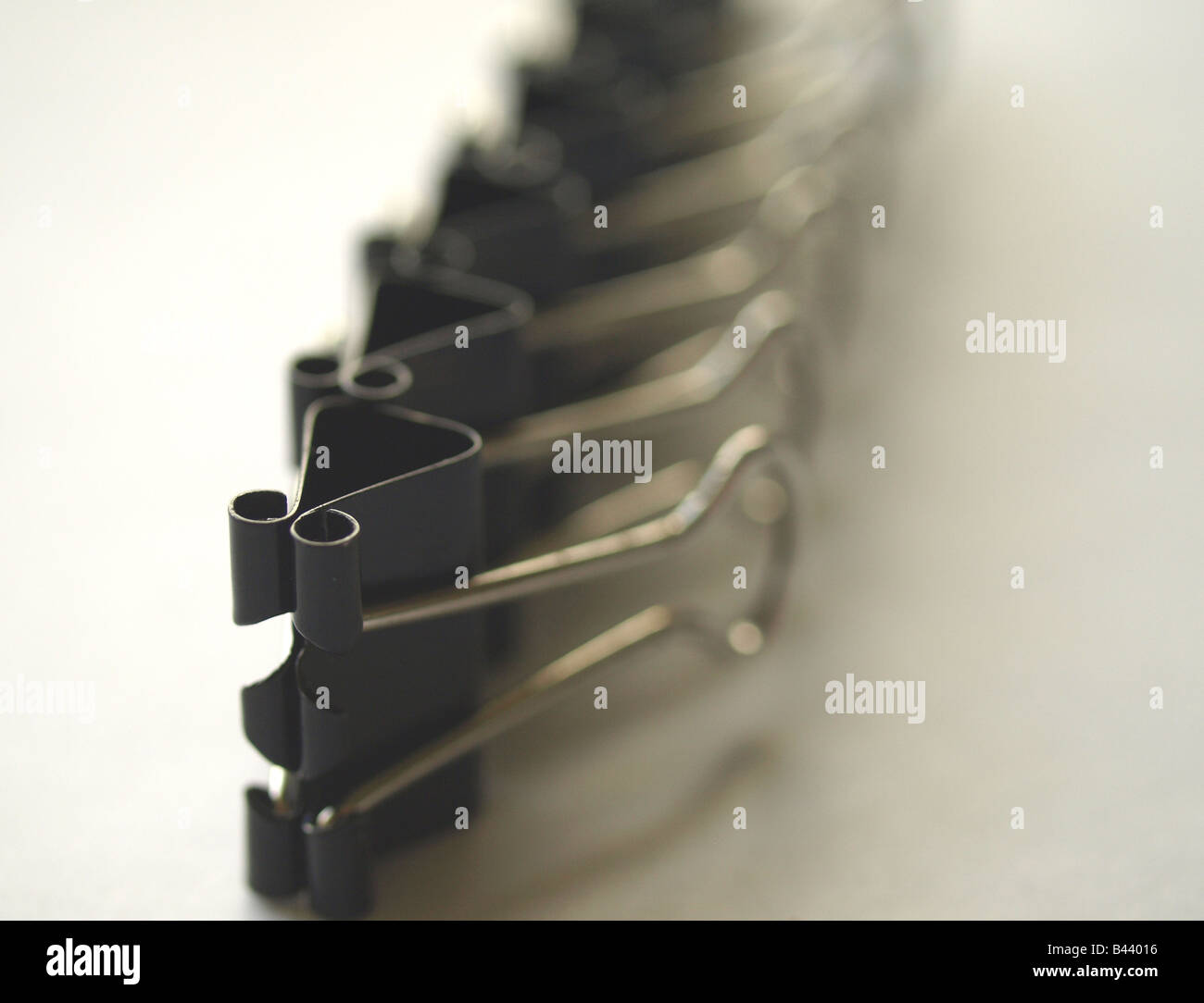 Steel binder clips Stock Photo - Alamy