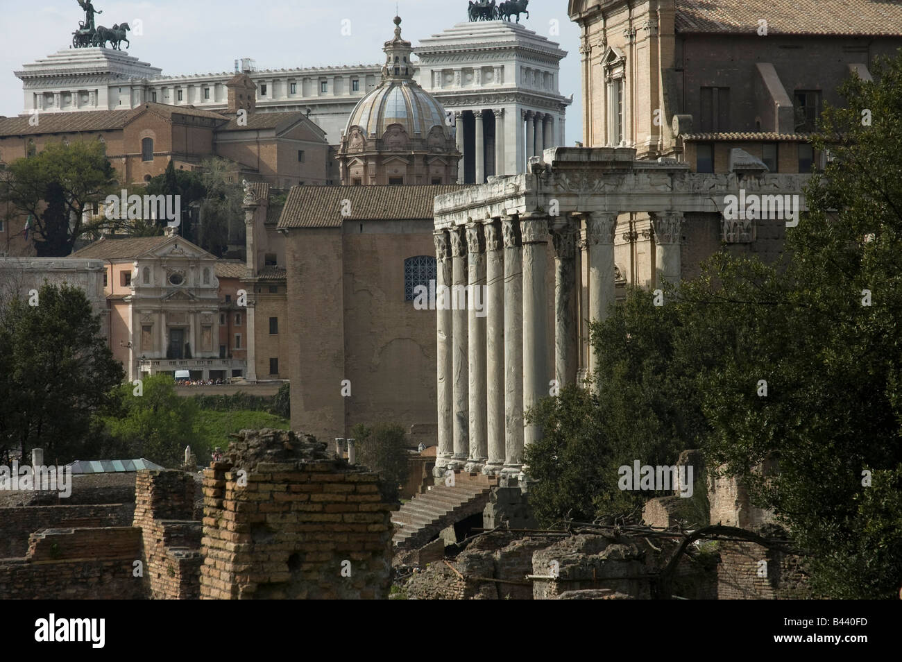Roman Forum ruins, Rome, Italy Stock Photo - Alamy