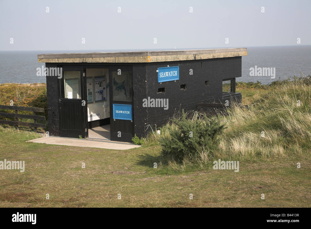 Seawatch building, Dunwich Heath, Suffolk, England Stock Photo - Alamy