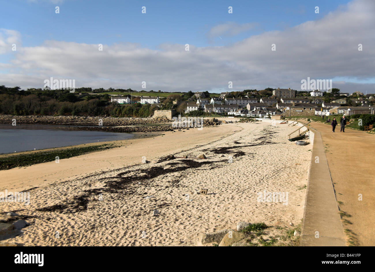 Porthcressa beach Hugh Town St Mary s Isles of Scilly Stock Photo - Alamy
