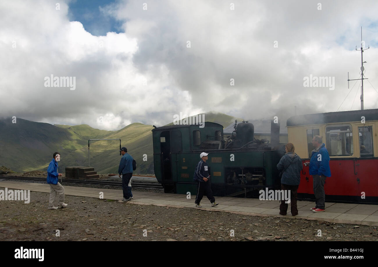 Enid a Snowdon Mountain Railway Locomotive Stock Photo - Alamy