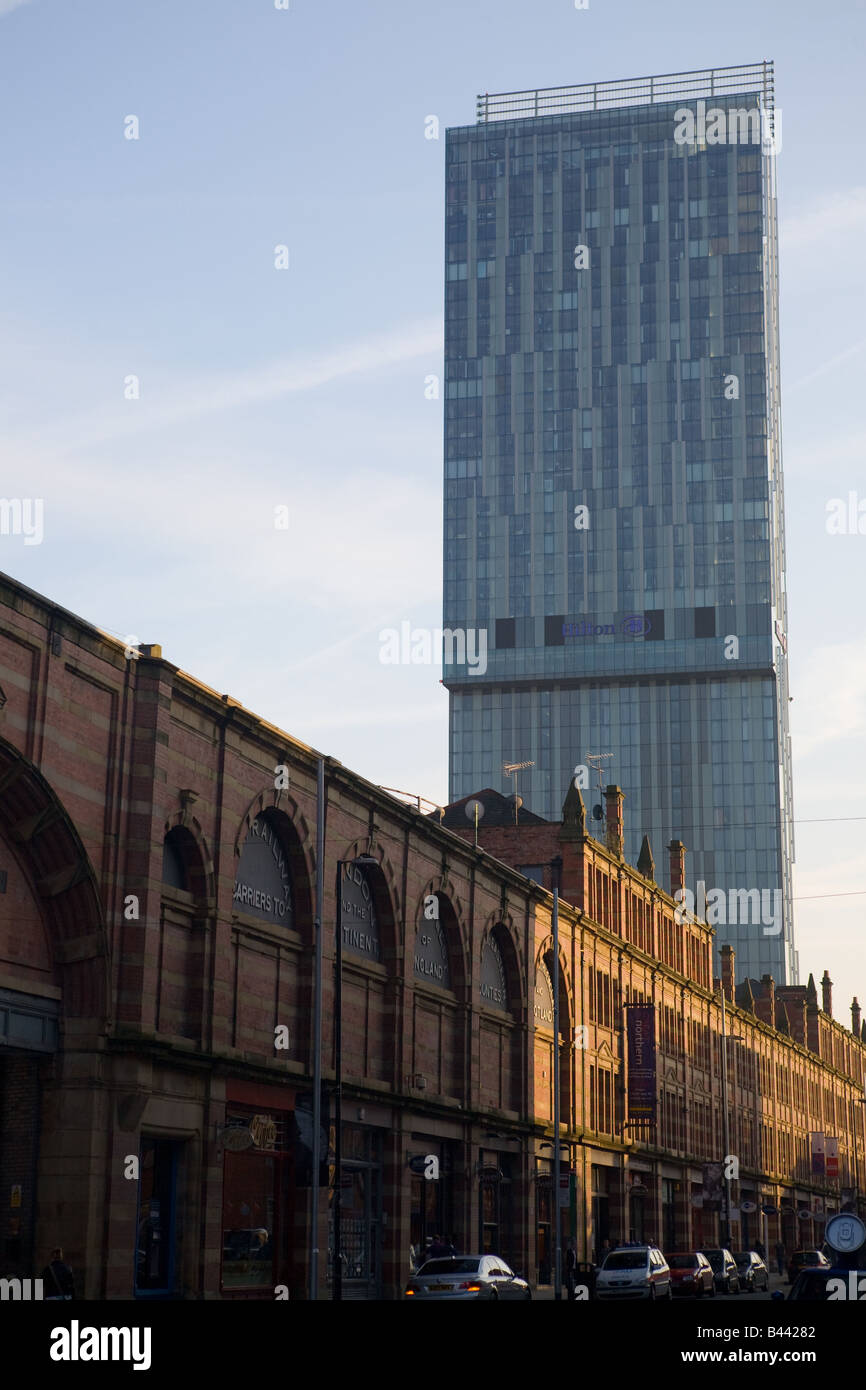 The Beetham Tower from Deansgate Stock Photo - Alamy
