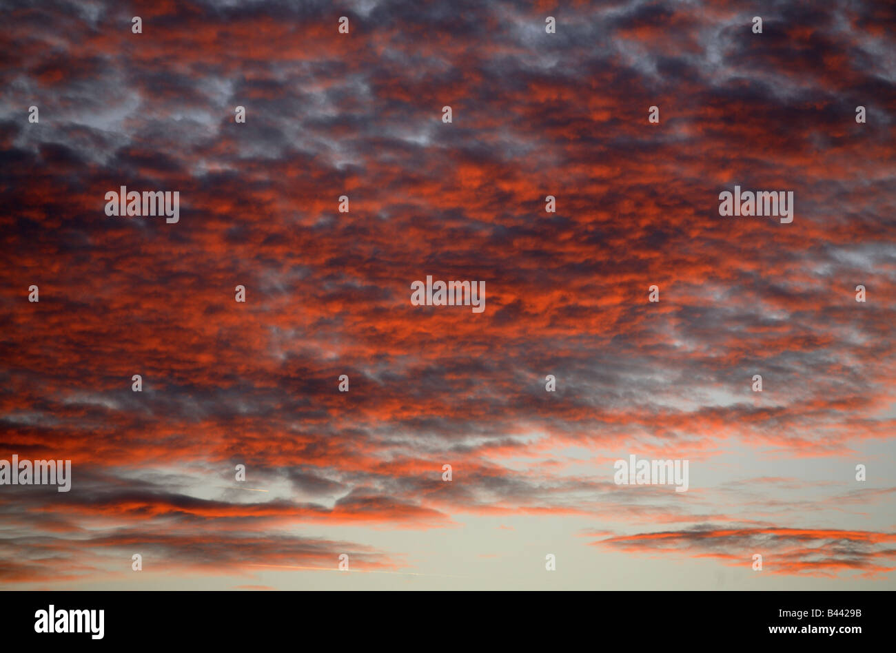Red clouds at sunset Stock Photo - Alamy
