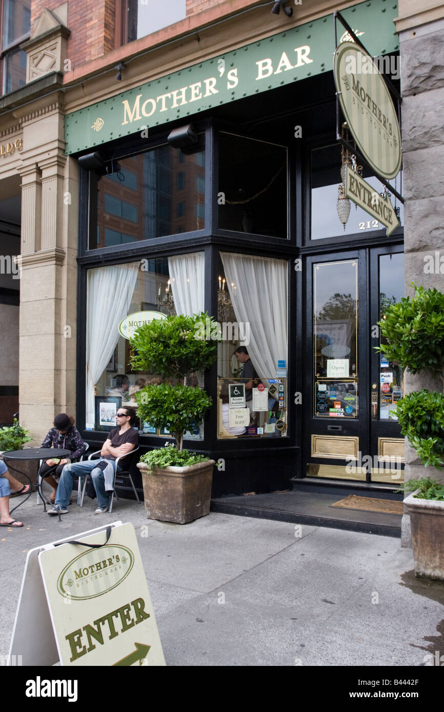 City of Portland Oregon OR USA famous Mothers Restaurant Bar and Bistro ...