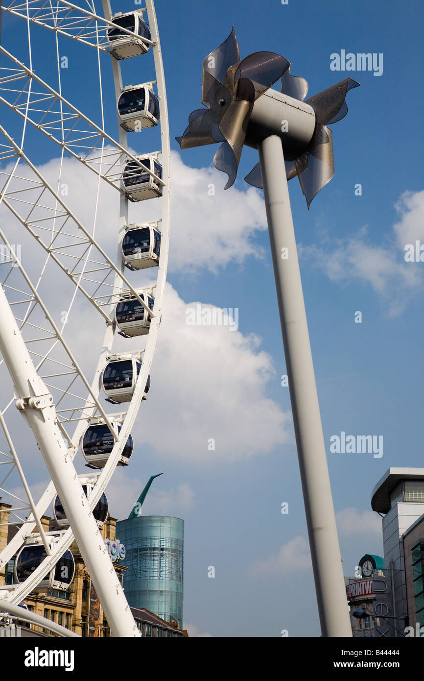 The Ferris Wheel in Manchester City Centre Stock Photo - Alamy