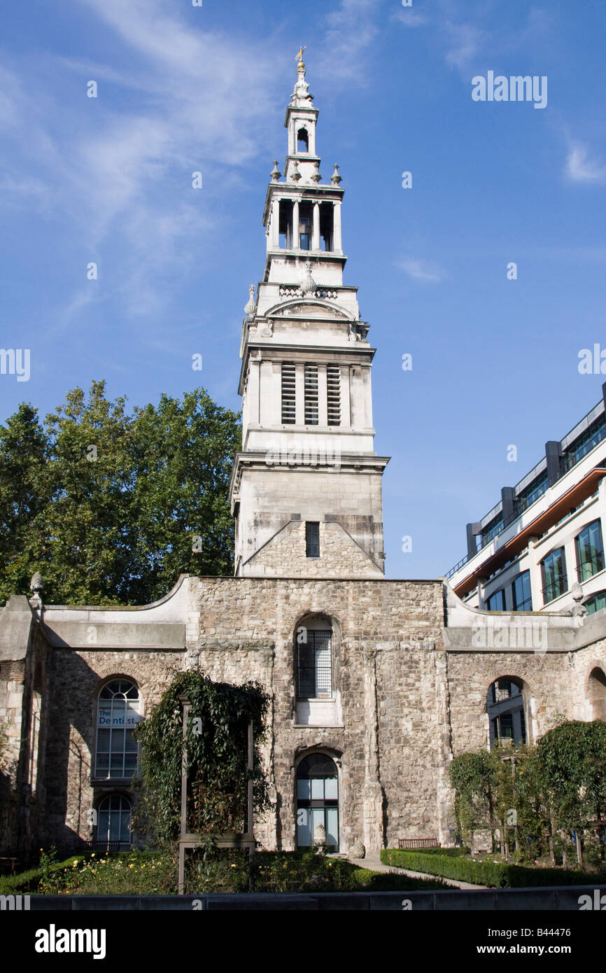 Christ Church Greyfriars city of london england uk gb Stock Photo - Alamy